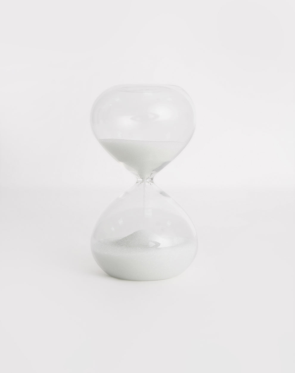 Reloj de arena decorativo de vidrio